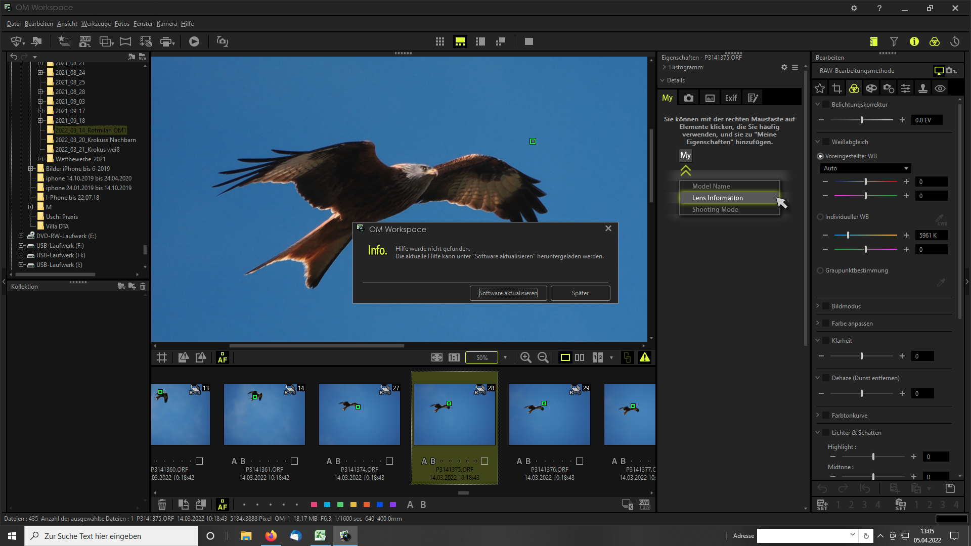 Hilfe von OM Workspace - Software, Bildbearbeitung & Archivierung ...